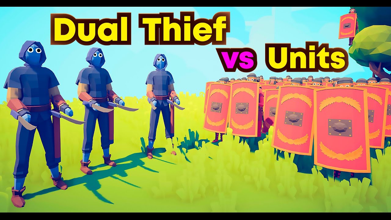 TABS Mod Dual Thief vs Units - YouTube