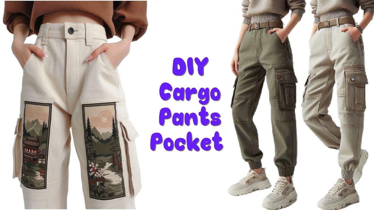 How to Sew Cargo Pants Pockets: Beginner-Friendly Tutorial - YouTube