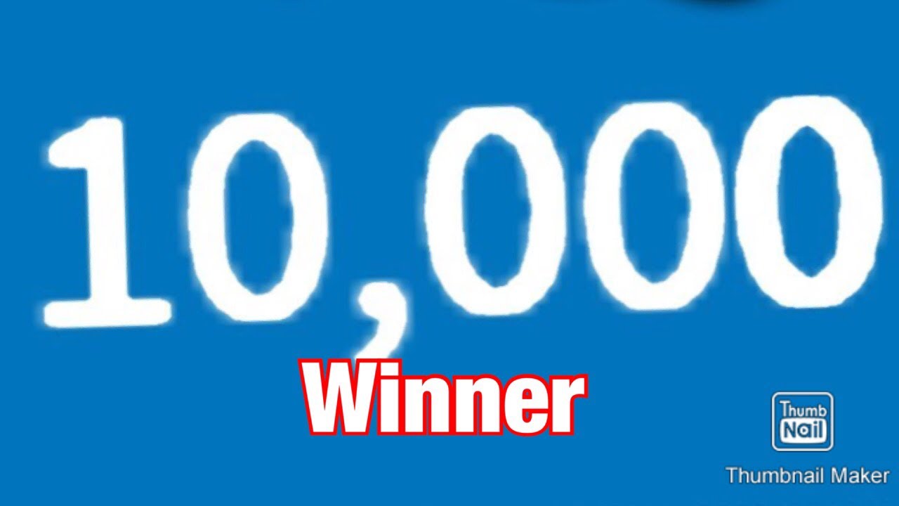 10K RBX Giveaway Winner - YouTube