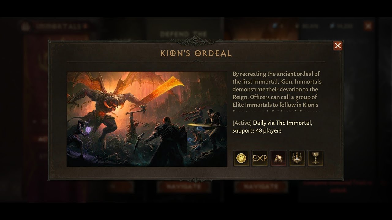 Diablo Immortal 48 person raid | Kion's Ordeal | immortals day 3 - YouTube