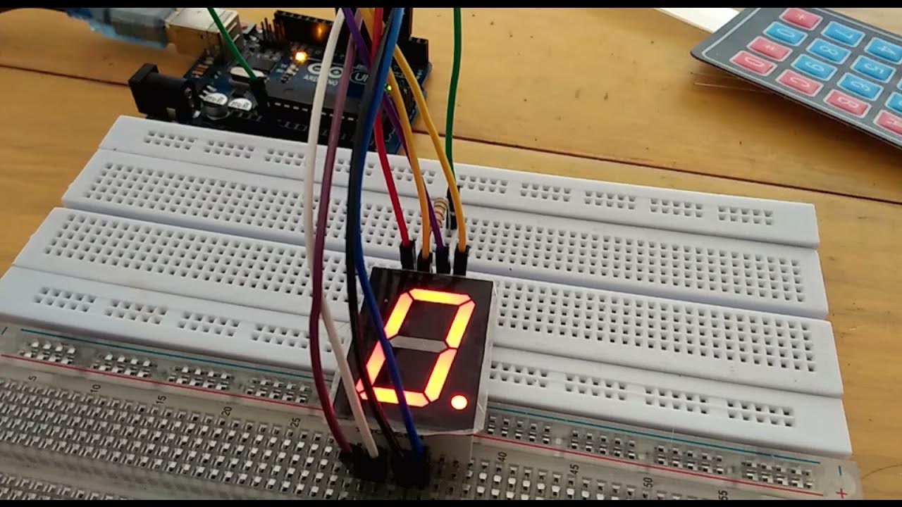 CARA MENGAKSES SEVEN SEGMENT PADA ARDUINO UNO || SEVEN SEGMENT ARDUINO ...