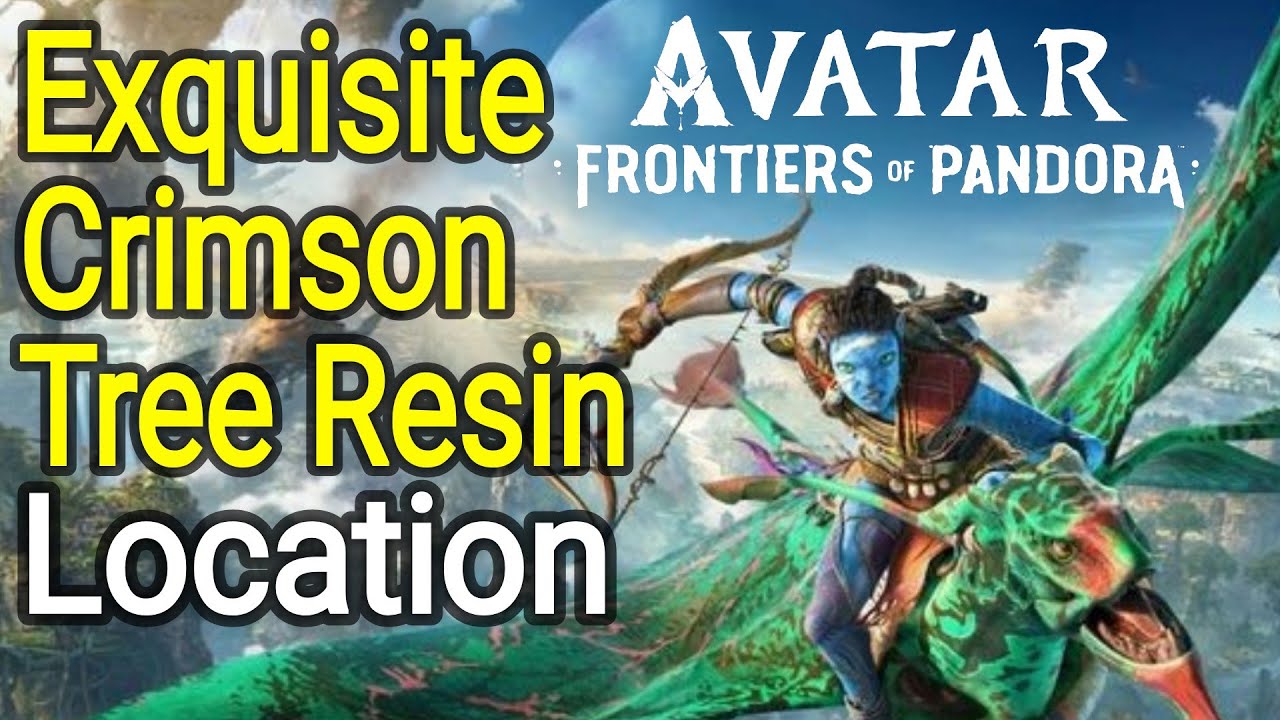 Exquisite Crimson Tree Resin Location Avatar Frontiers of Pandora - YouTube