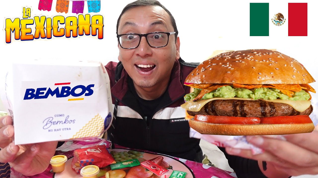 LA MEXICANA de BEMBOS con QUESO y GUACAMOLE ! 🇲🇽 - YouTube