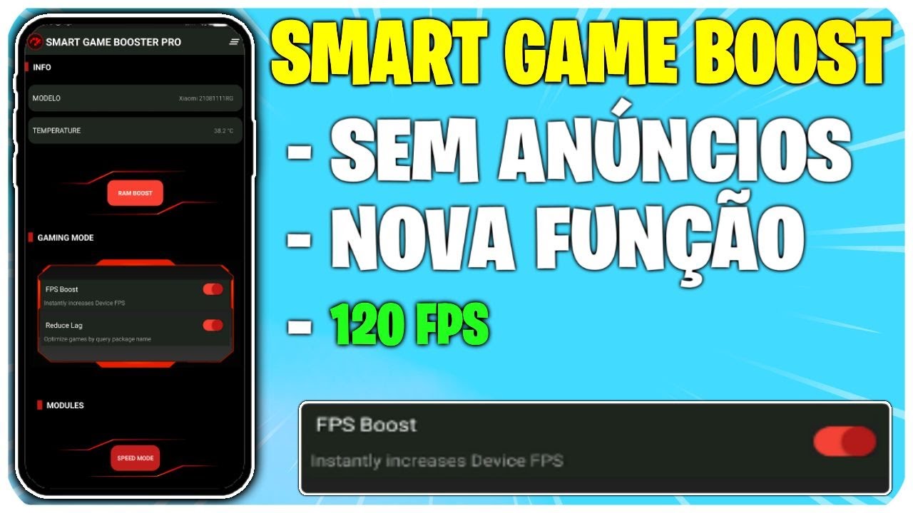 🚨 SMART GAME BOOSTER PREMIUM SEM ANÚNCIOS -MAIS FPS - YouTube