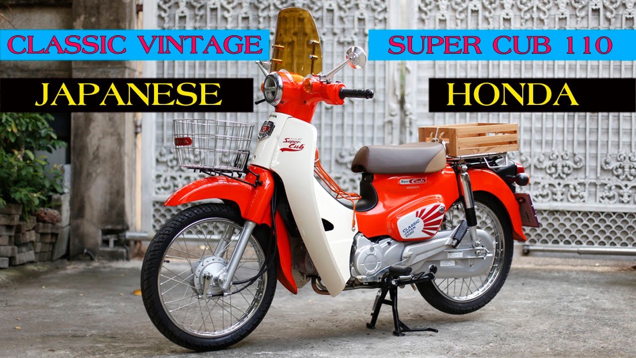 classic vintage japanese HONDA SUPER CUB 110 - YouTube