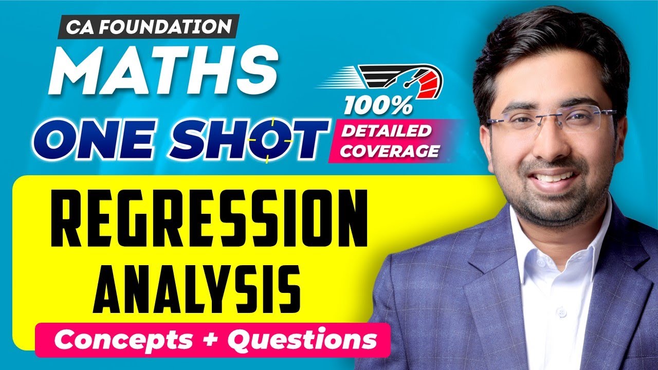 CA Foundation Statistics | Regression Analysis | Complete & Detailed Coverage | Aman Khedia ...