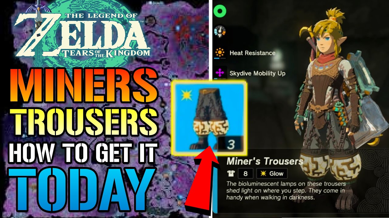 Zelda: Tears Of The Kingdom "Miner Trousers" Location Guide How To Get ...