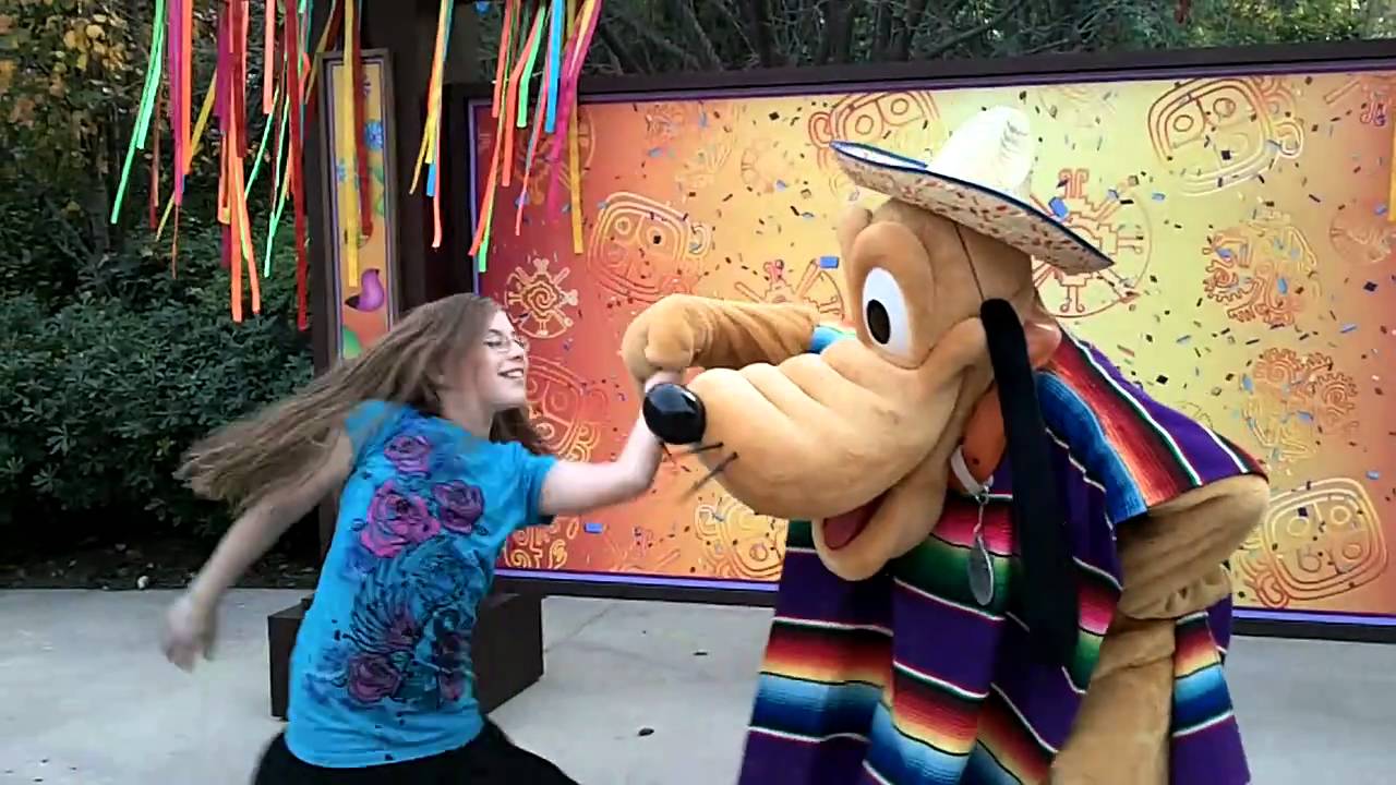 Disneyland Family Fun Weekend Opening Day-Dancing with Pluto - YouTube