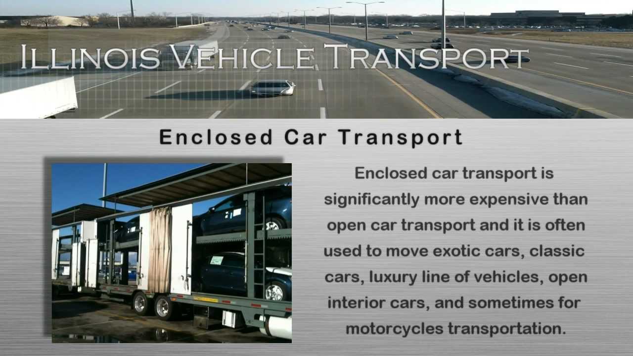 Enclosed Car Transport by Illinois Vehicle Transport - YouTube