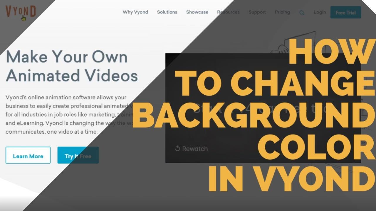 HOW TO CHANGE BAKCGROUND COLOR IN VYOND - YouTube