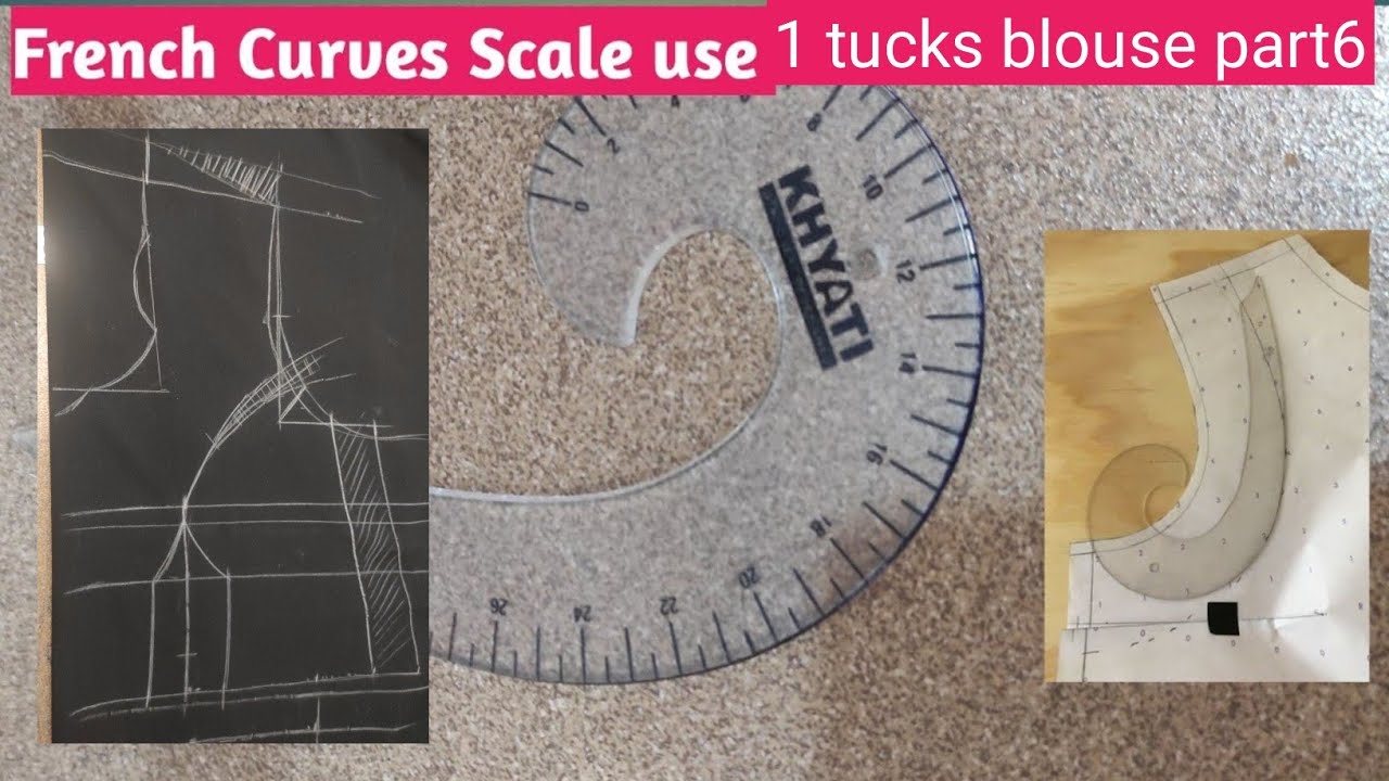French Curves Scale use| how to use french curve scale #blouse #fashion ...