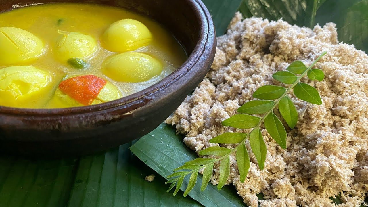 Traditional Hal Pittu(හල් පිට්ටු)with Flavorful Egg Curry🍛😋 ️| Sri ...