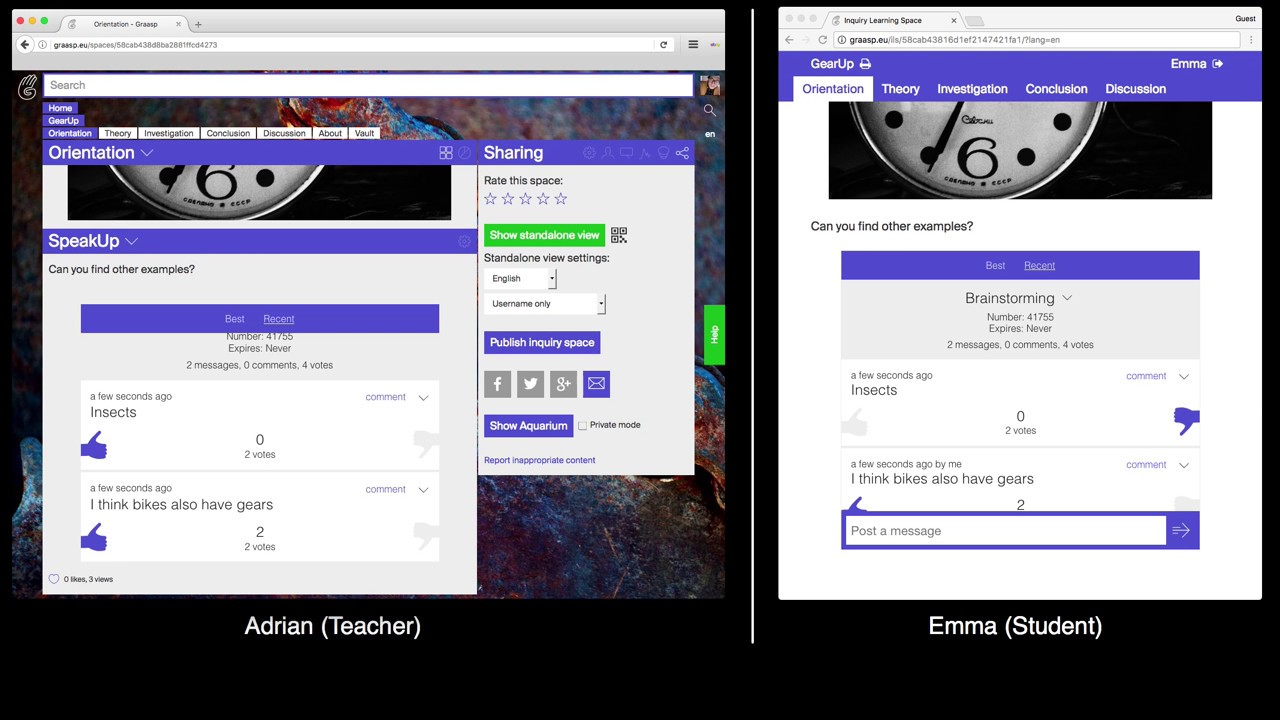 Brainstorming with SpeakUp in a Go-Lab ILS - YouTube