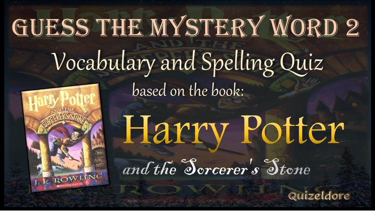 Guess the Word | Harry Potter Book 1 Part 2 | Vocabulary & Spelling ...