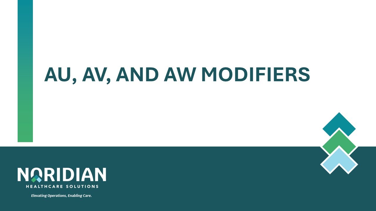 AU, AV, and AW Modifiers - YouTube