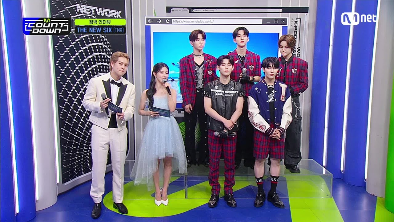 [ENG] '컴백 인터뷰' with THE NEW SIX (TNX) (더뉴식스) #엠카운트다운 EP.800 | Mnet 230608 방송 - YouTube