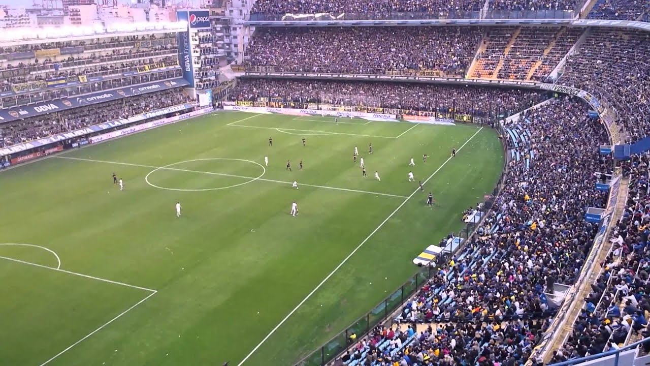 Boca Juniors vs Quilmes Great Atmosphere In La Bombonera - YouTube