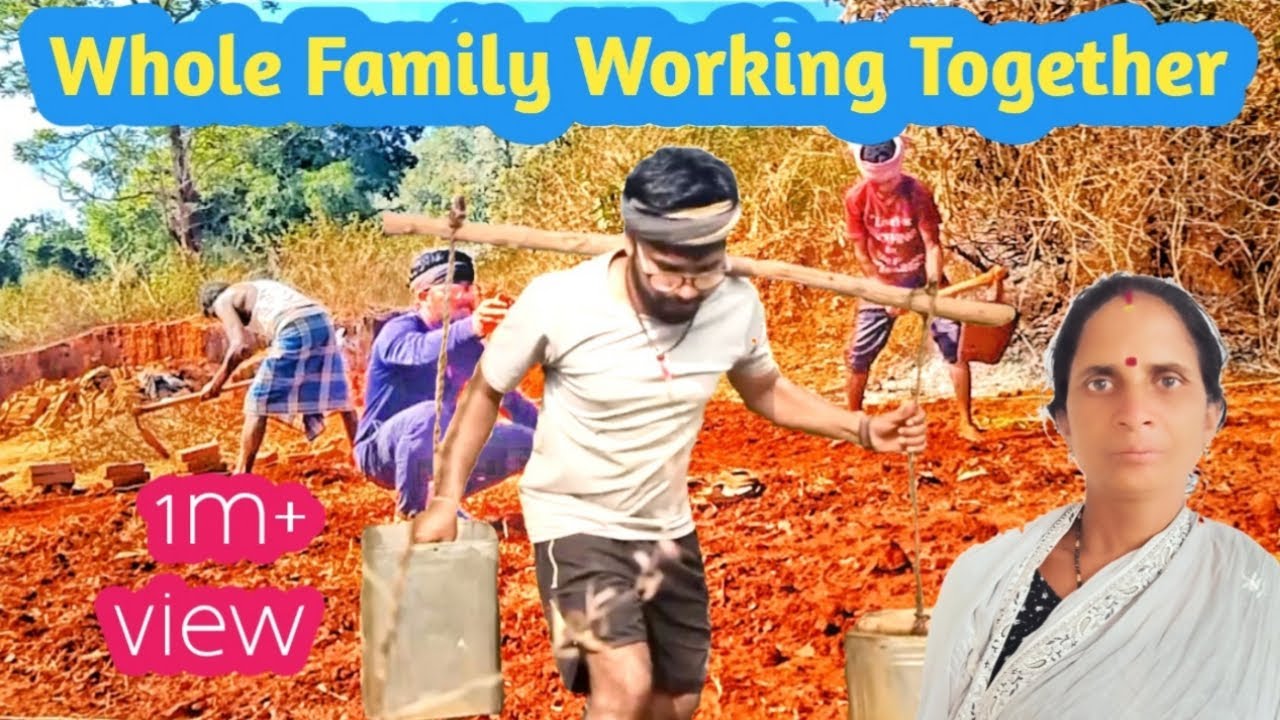 ||Whole Family Working Together|| ।ईट की काम कर रहा हूं। - YouTube