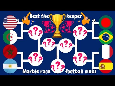 marble race football clubs | beat the keeper | marble race | marble ...