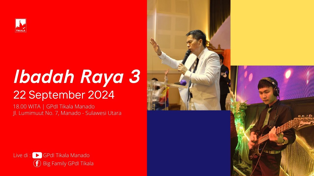 Ibadah Raya 3, 22 September 2024 - YouTube