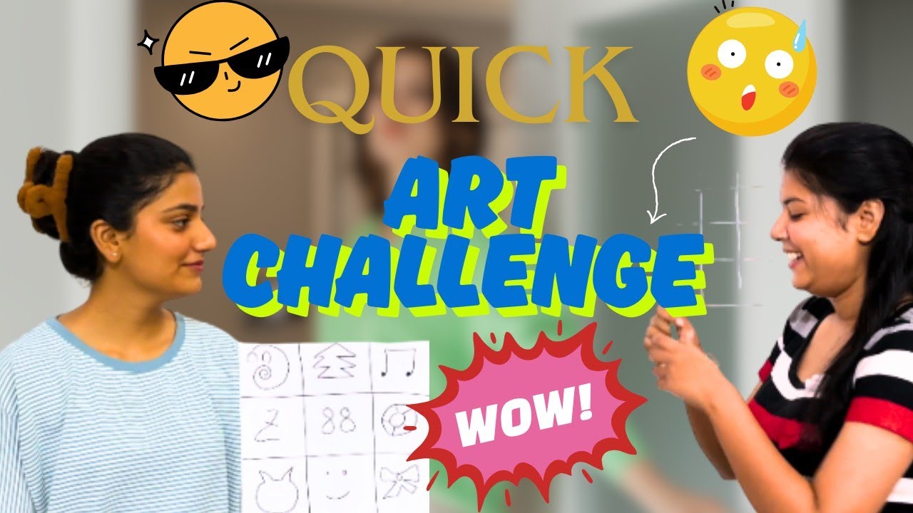 Quick Art Challenge 🎨 | Draw What You See -Palak Artist #artchallenge # ...