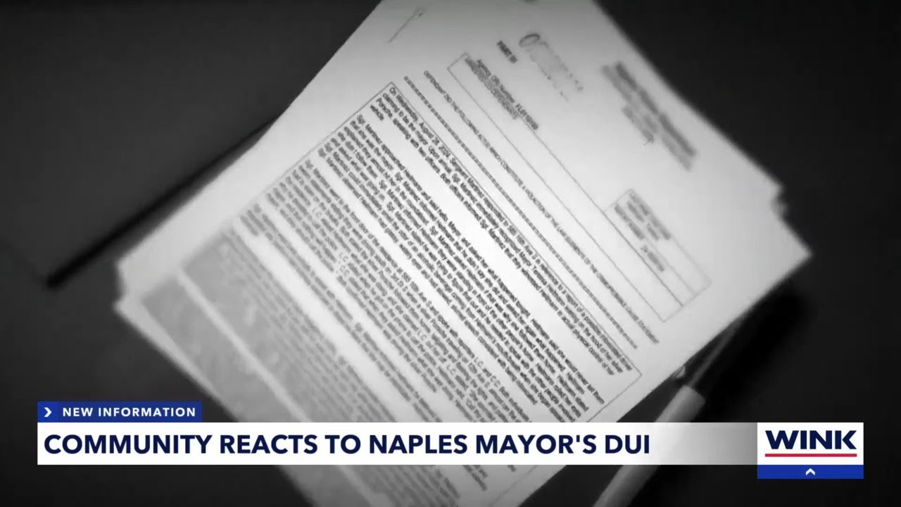 Community reacts to Naples Mayor DUI - YouTube
