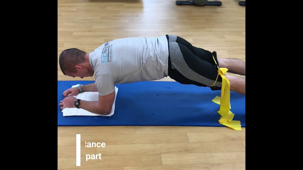 Elbow Plank with Band - YouTube