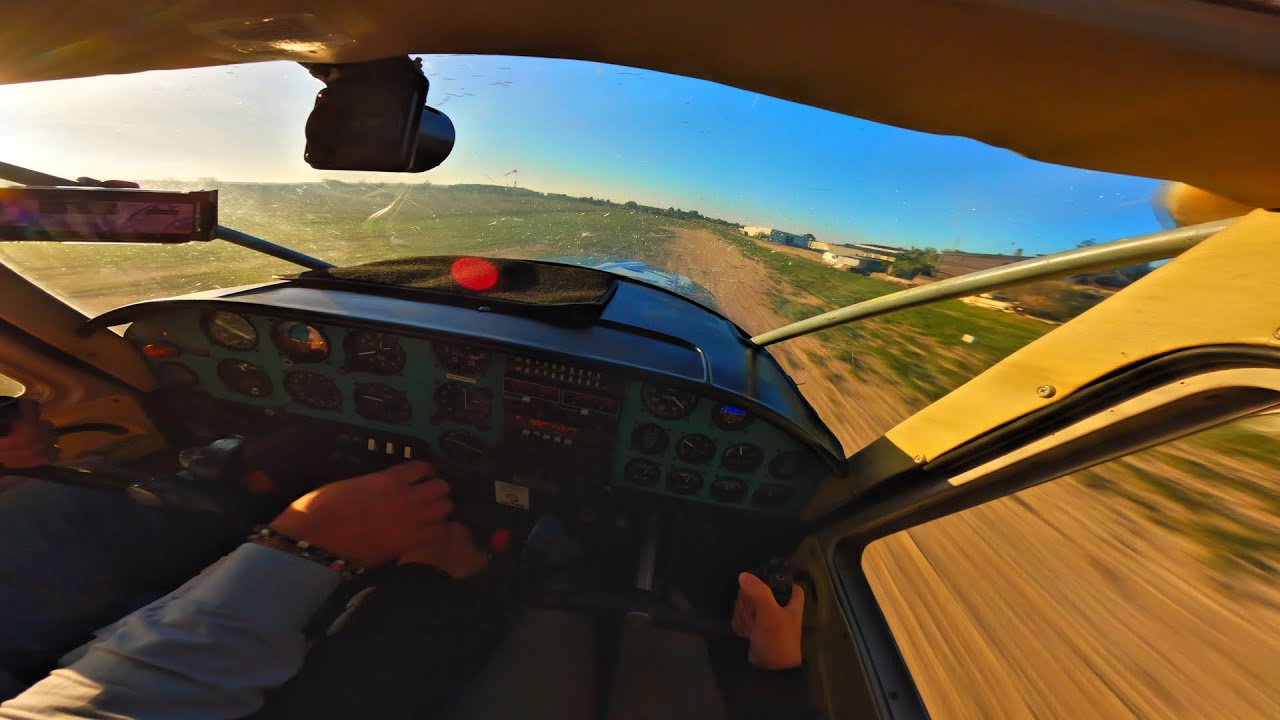Relaxing Pilot POV PARTENAVIA P66-C - YouTube