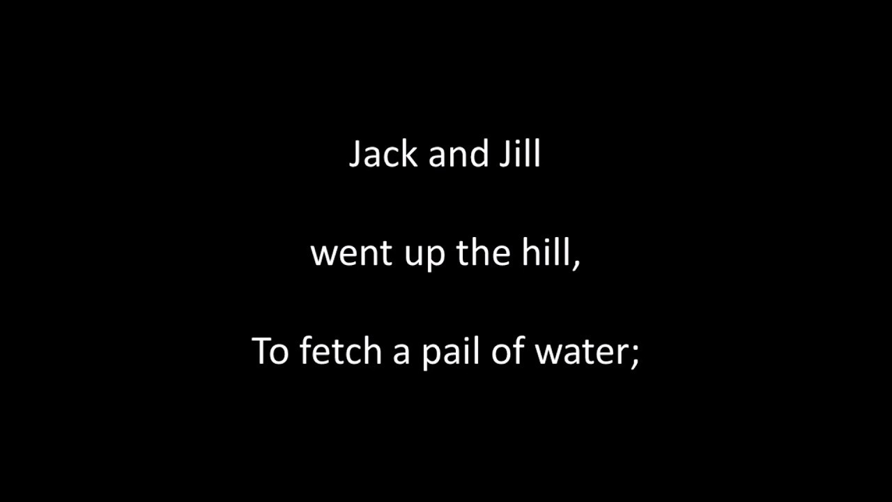 Jack and Jill instr - YouTube