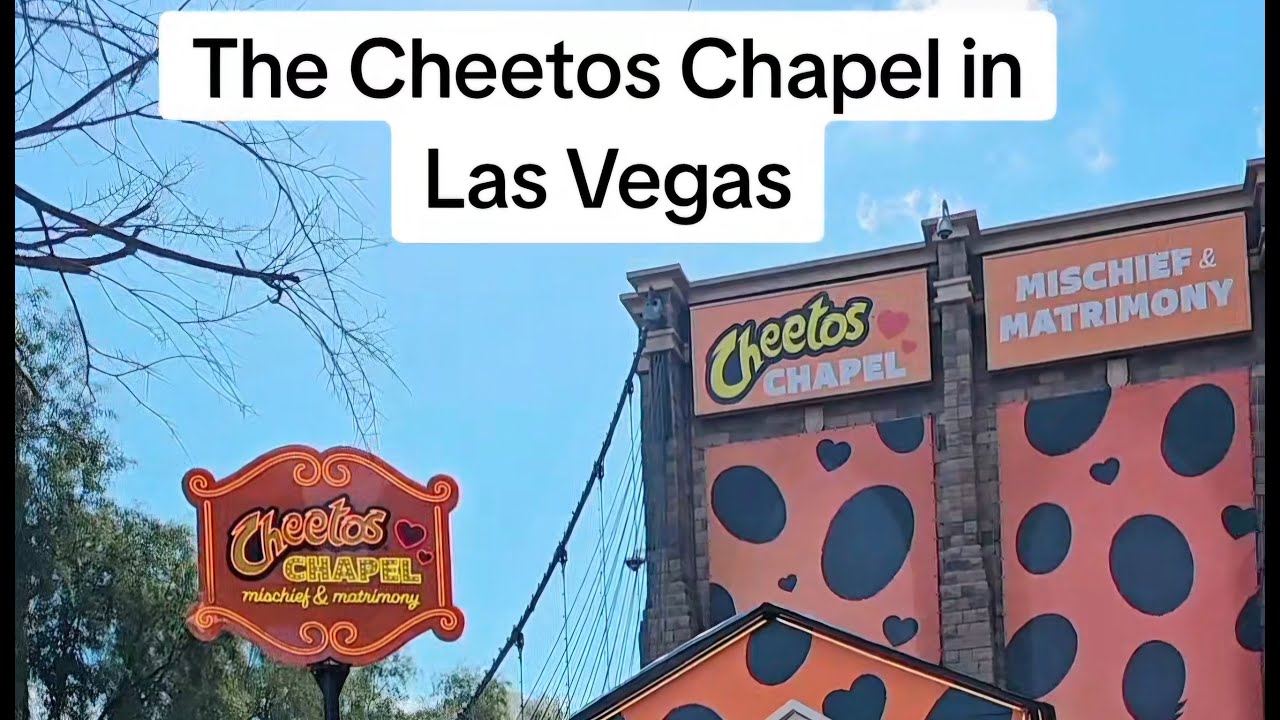 The Cheetos Wedding Chapel in Las Vegas for the Super Bowl #cheetos # ...