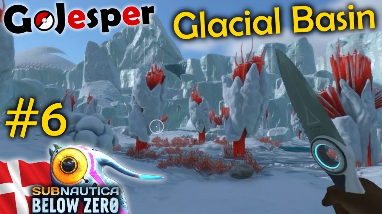 Vi udforsker islandskabet Glacial Basin!! (Dansk Subnautica Below Zero ...