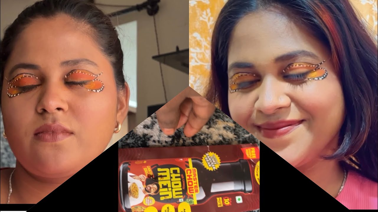 Mahine banavali Maggie & mahicha eye makeup - YouTube