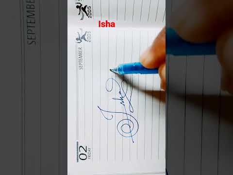 Isha | Signature neat & clean #calligraphy #shorts #viral #art #artist ...