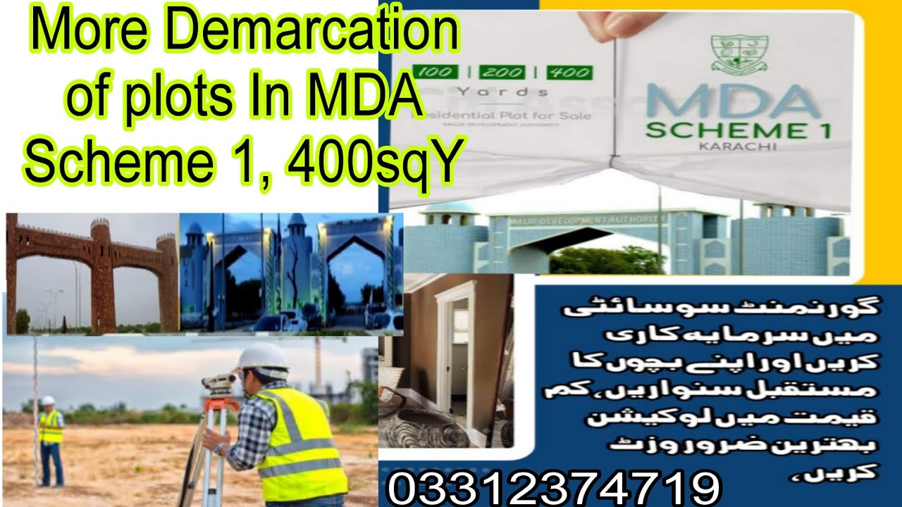 More Demarcation of plots In MDA Scheme 1 Karachi | MDA Scheme 1 ...