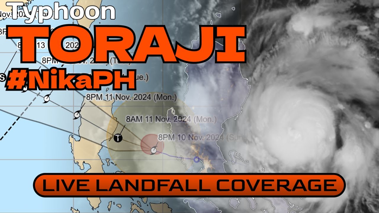 Typhoon Toraji (#NikaPH) Striking Luzon Philippines - LIVE COVERAGE ...