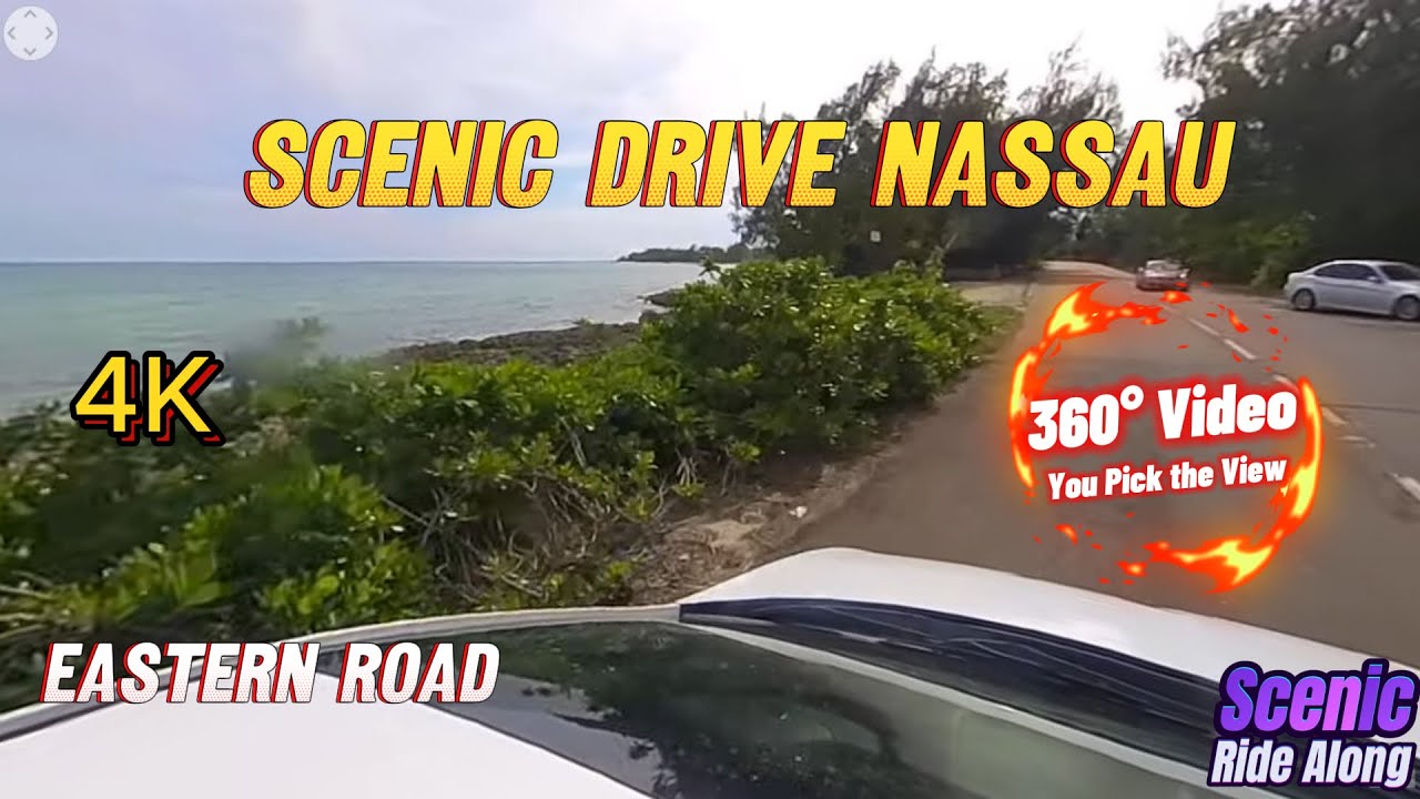 360° VR - Scenic Driving in Nassau, Bahamas - Eastern Road - YouTube
