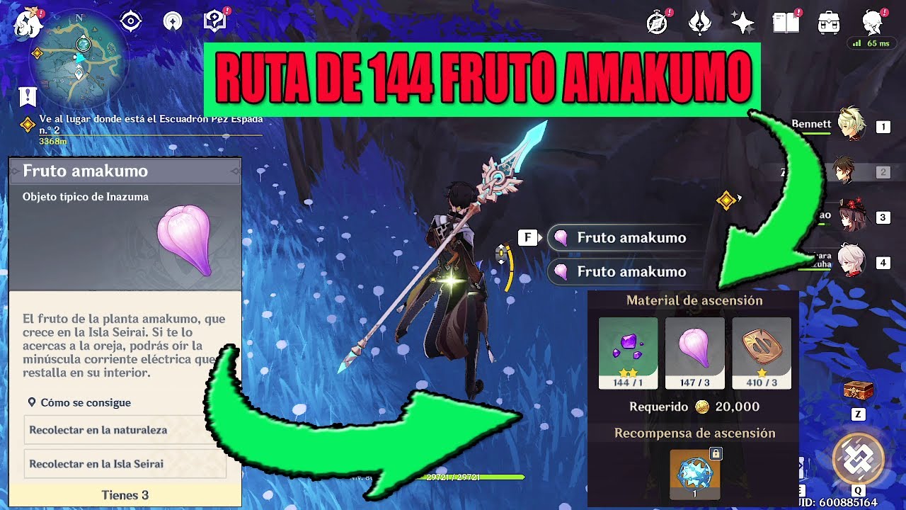 GUIA y Ruta de 144 FRUTO AMAKUMO - material de ascensión para SHOGUN ...