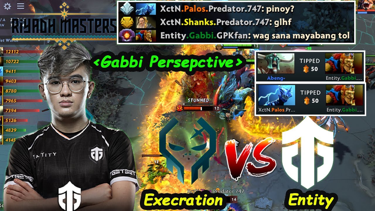 Gabbi Batrider OFFLANE | Entity vs Execration Riyadh Masters 2023 Play ...