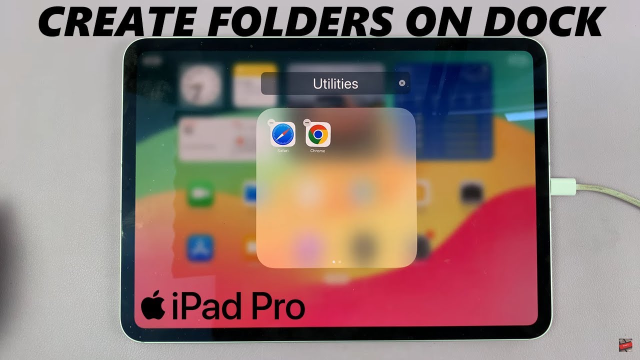 How To Create Folders On Dock On M4 iPad Pro - YouTube