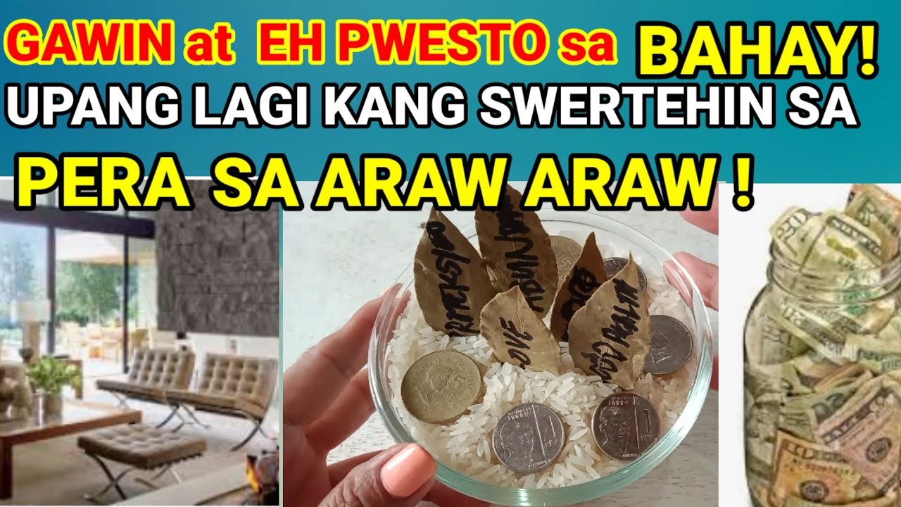 KAYA PALA LAGING SWERTE SA PERA ! DAHIL SA PAGLAGAY NITO SA BAHAY ...