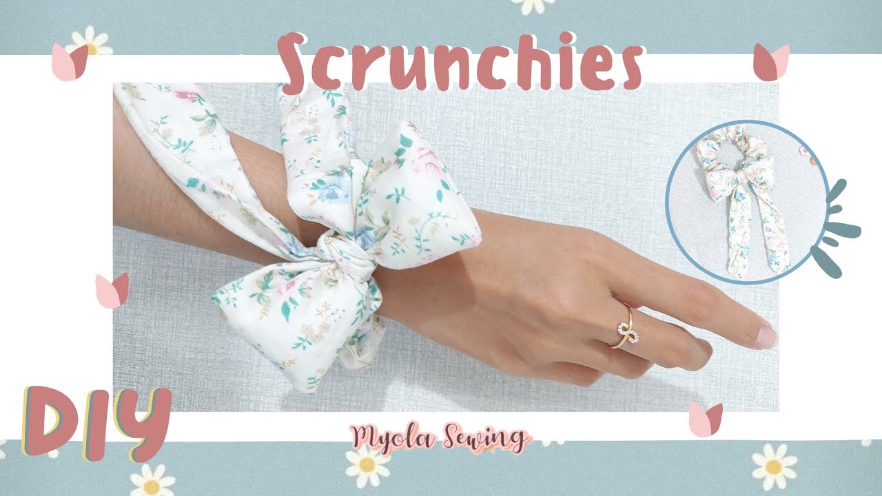 Cara Membuat Scrunchie | DIY Scrunchie Easy | Cara Membuat ikat Rambut ...
