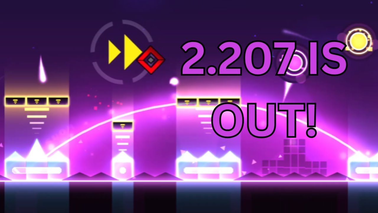 PLAYING THE NEW GEOMETRY DASH UPDATE! (2.207 Is Here!) - YouTube