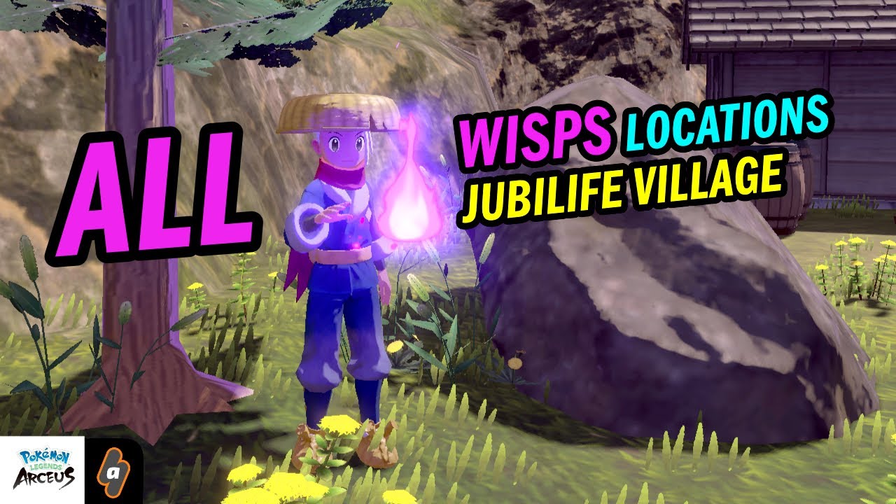 ALL 6 Purple Flames (wisps) in Jubilife Village | Pokémon Legends ...