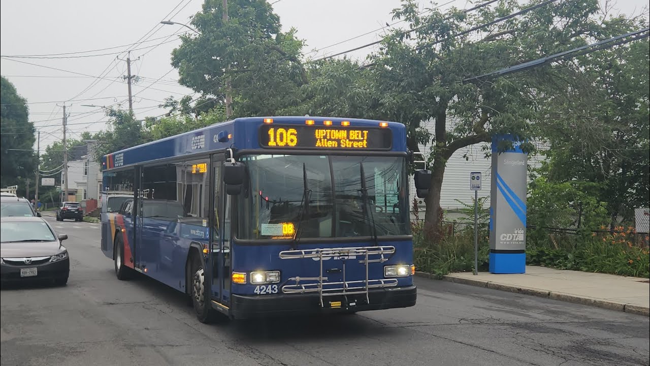 (BRAND NEW GILLIG!!) CDTA 2024 Gillig Low Floor 40' #4243 on Route 106! - YouTube