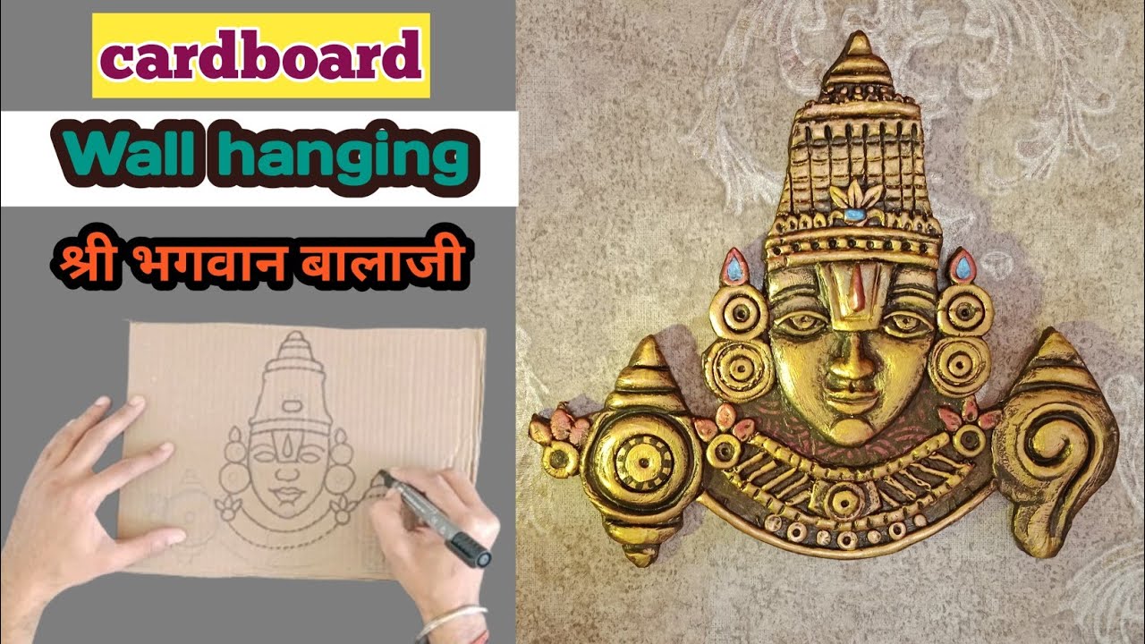 Govinda / easy DIY lord Balaji from cardboard / Venkateswara Swamy ...