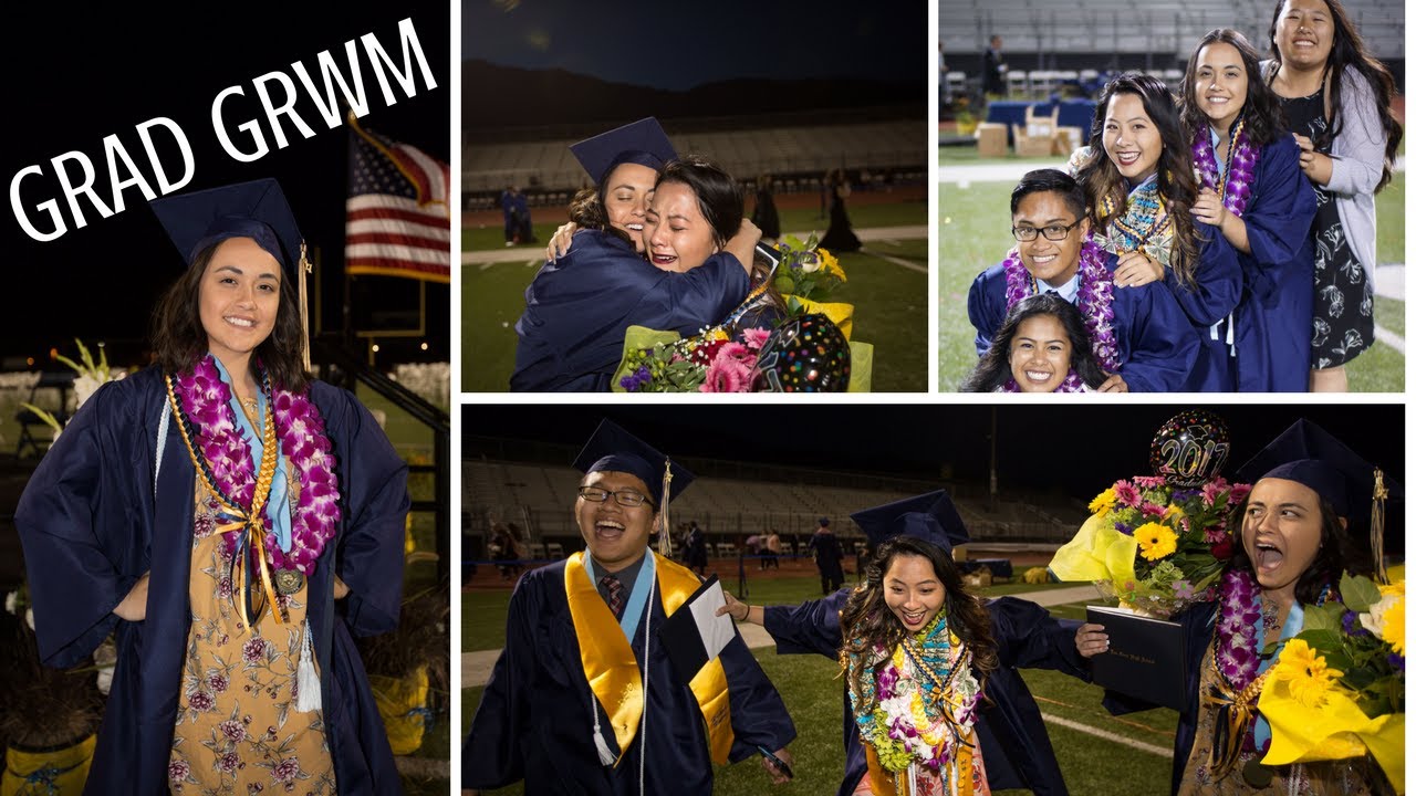 HIGH SCHOOL GRADUATION GRWM - YouTube