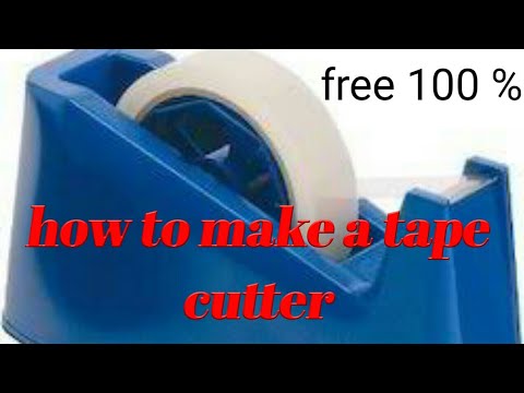 How to make a tape cutter using by cardboard at home . - YouTube