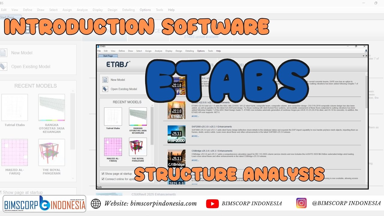 ETABS #1 Yakin Tidak Mau Tahu...??? Pengenalan Aplikasi Etabs... #etabs #tutorial #structure ...