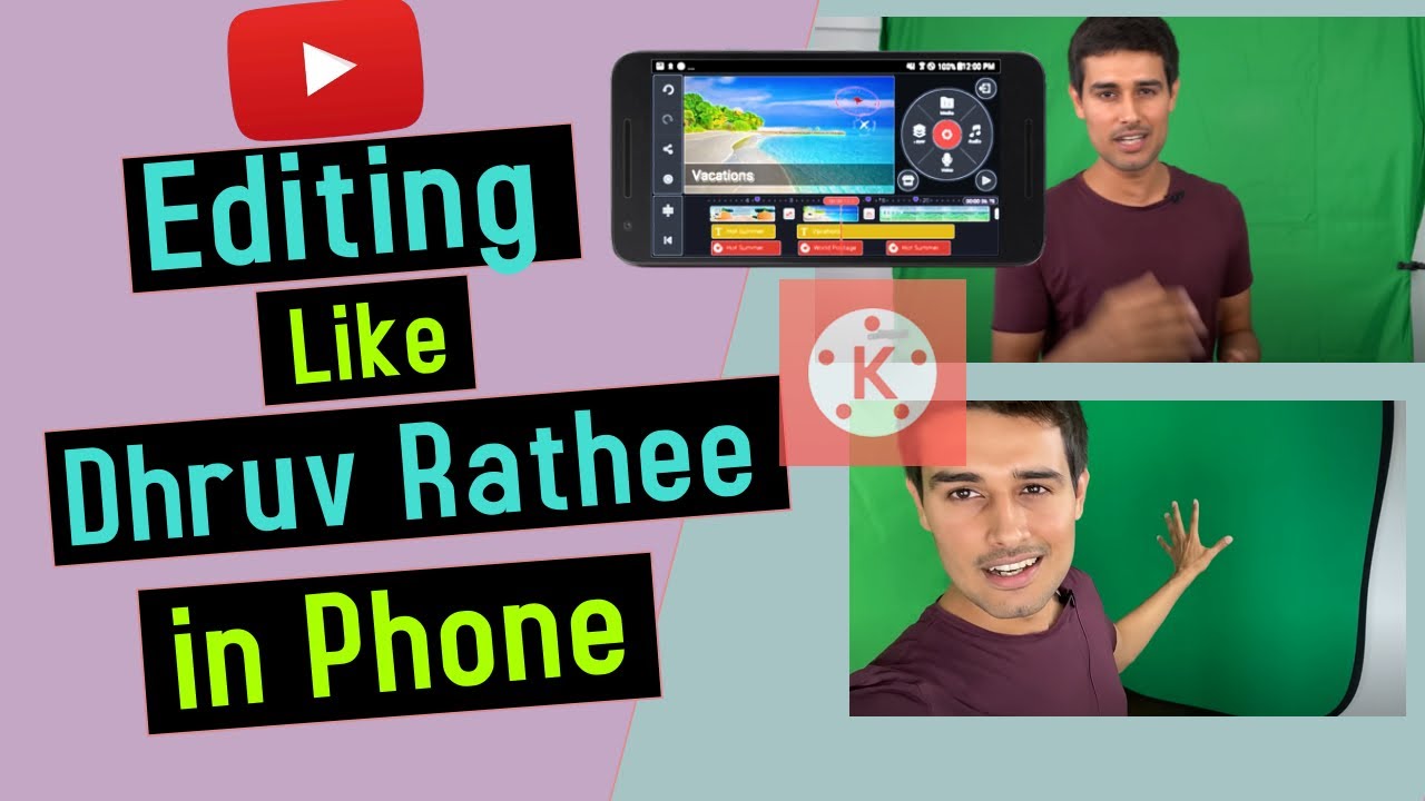 Video editing like Dhruv Rathee in kinemaster |Green screen editing ...