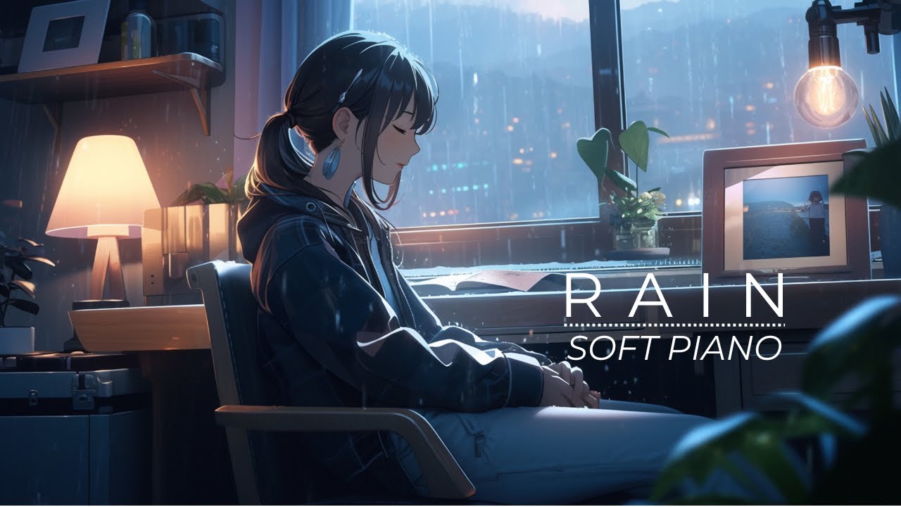 Let the gentle rhythm of raindrops and piano melodies lull you into a ...